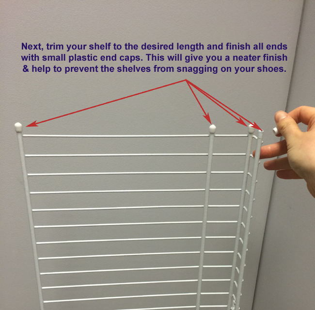 ClosetMaid Shoe Rack Installation